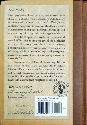 A Series Of Unfortunate Events 10 The Slippery Slope – Books and You