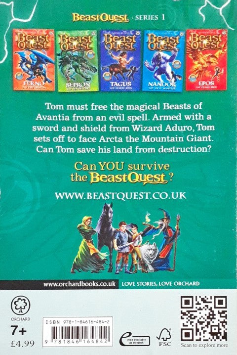 Beast Quest Series 1 Arcta The Mountain Giant Beast Quest 3 Collector ...