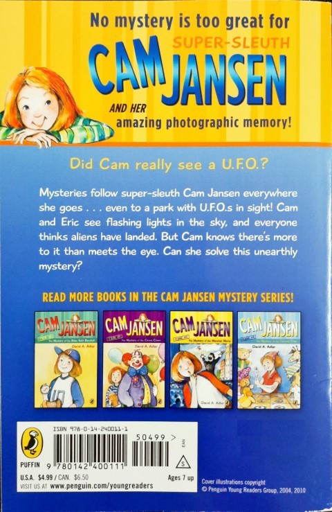 Cam Jansen 2 The Mystery Of The U.F.O – Books and You