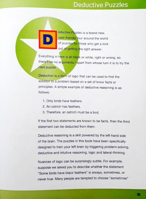 Mindworks Brain Training Deductive Puzzles – Books and You