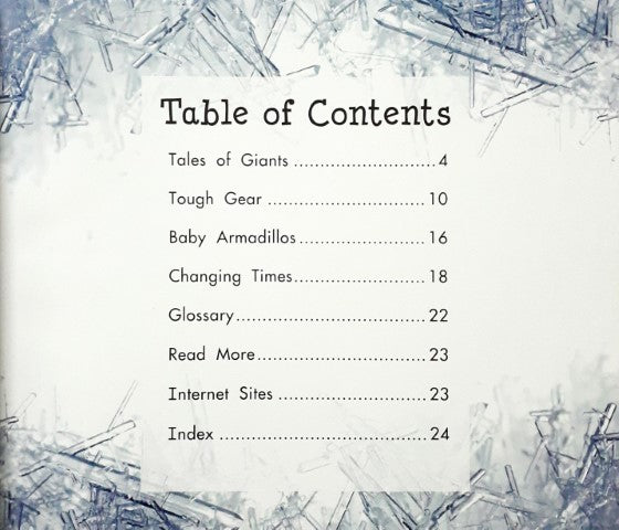 Ice Age Animals Ancient Armadillos – Books and You