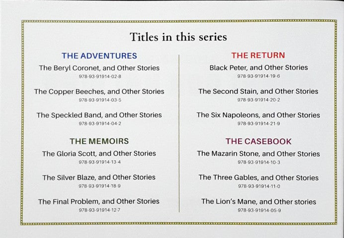 Sherlock Holmes The Adventures The Copper Beeches And Other Stories 3 ...