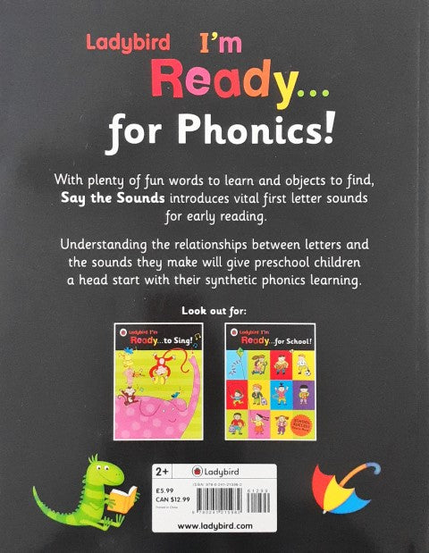 Ladybird I Am Ready for Phonics Say The Sounds – Books and You
