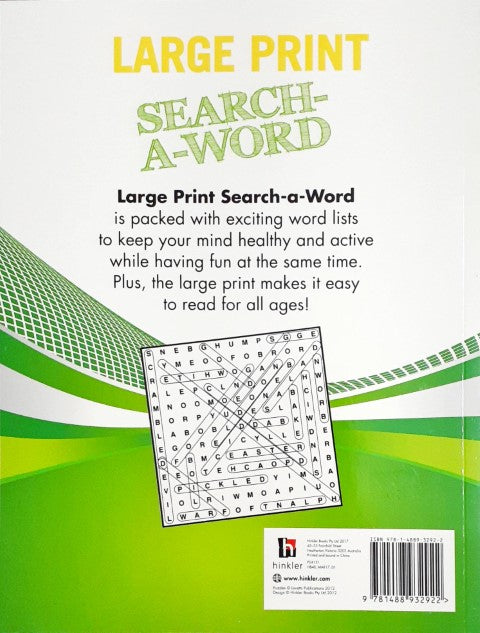 Large Print Search A Word (Green) – Books and You