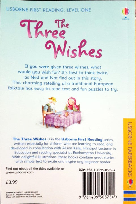 The Three Wishes - Usborne First Reading – Books and You