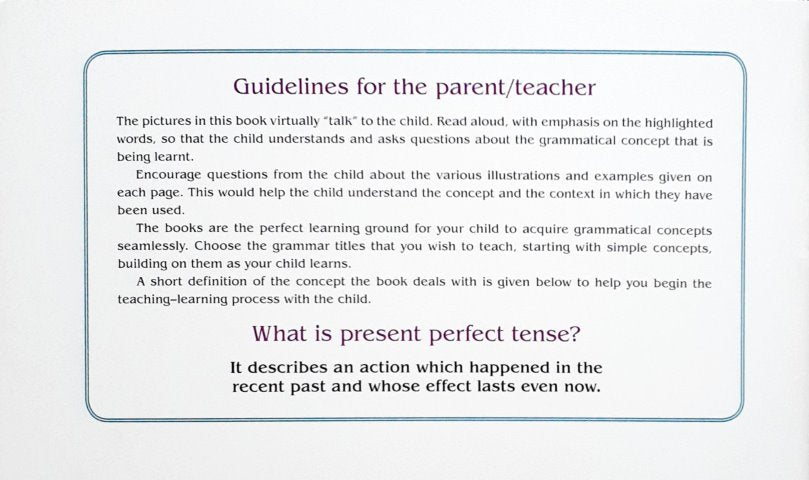 The World Of Grammar Let's Explore Present Perfect Tense – Books and You