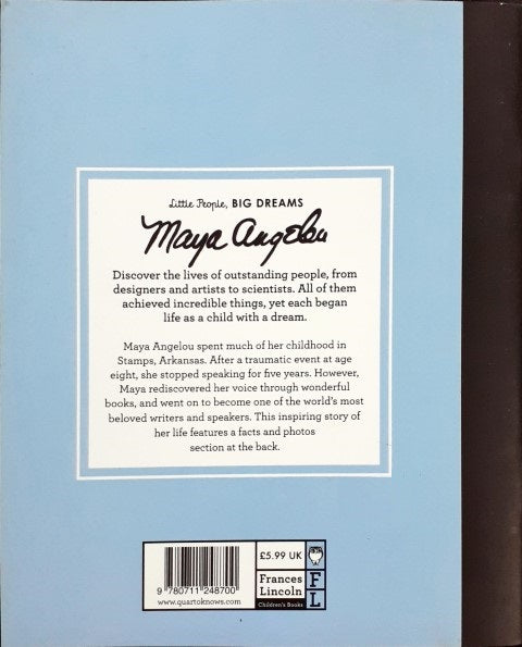 Little People Big Dreams Maya Angelou – Books and You