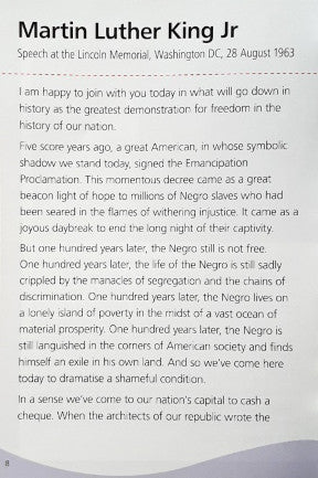 Martin Luther King Jr The March on Washington Speech at The Lincoln Me ...