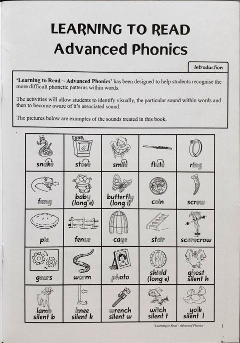 Novel Educational Learning To Read Advanced Phonics – Books and You