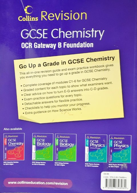 GCSE Chemistry OCR Gateway B Foundation - Revision + Exam Practice Wor – Books and You