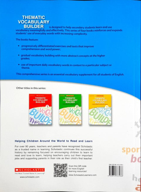 Thematic Vocabulary Builder 3 – Books and You