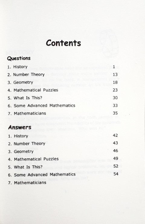 Scholastic Quiz: Maths – Books and You