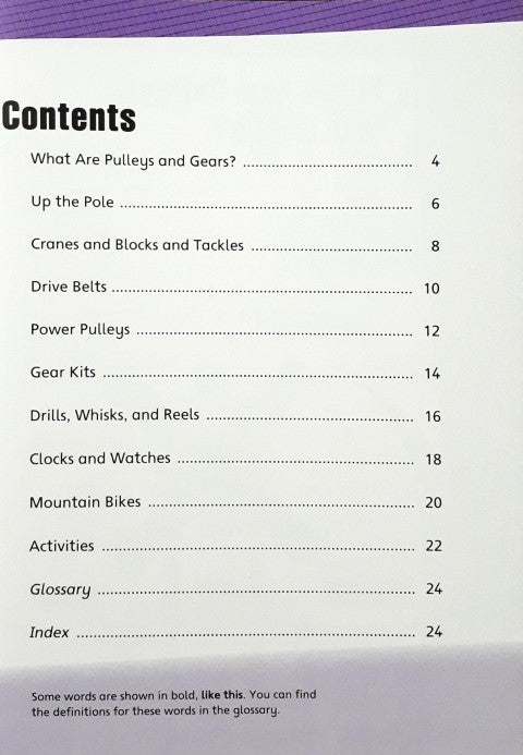 Simple Machines Pulleys and Gears – Books and You