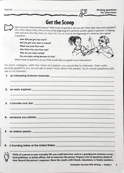 Success With Writing Grade 5 – Books and You