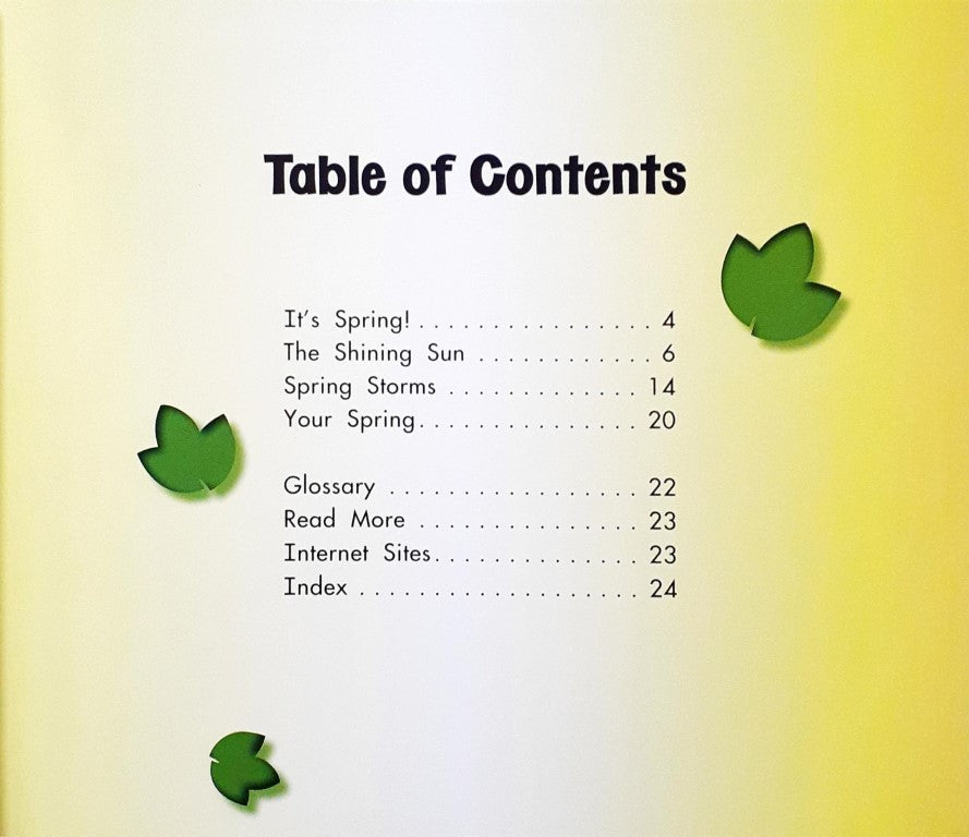 All About Spring Weather In Spring – Books and You