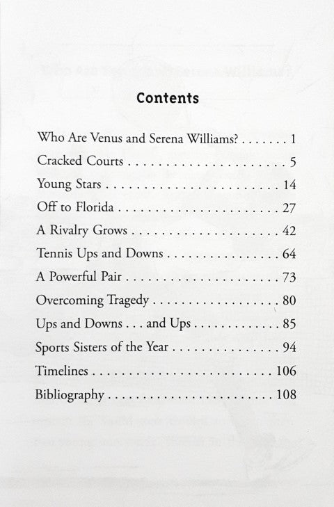 Who Are Venus And Serena Williams – Books and You