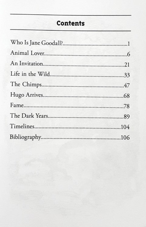Who Is Jane Goodall – Books and You