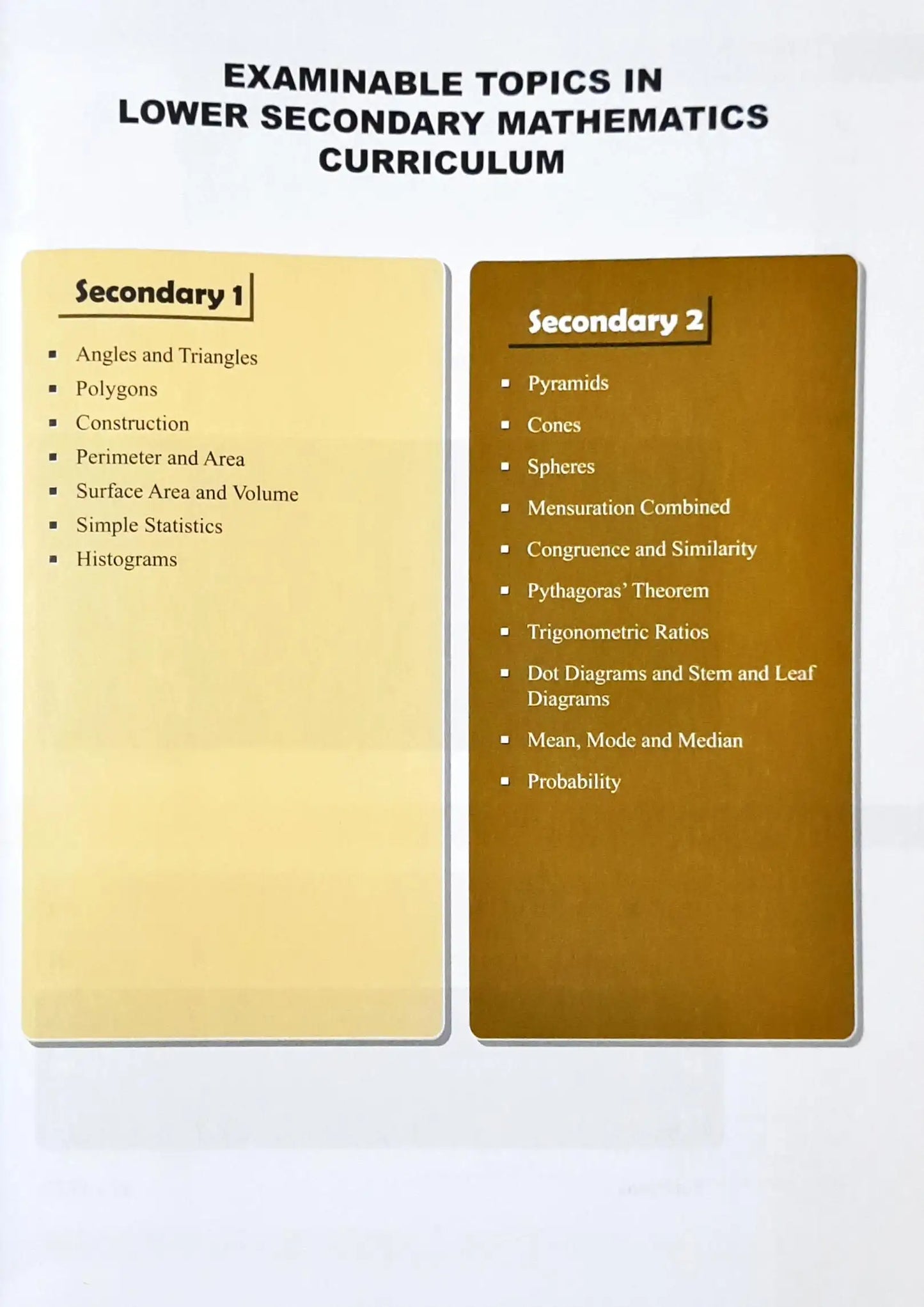 Sap Maths Mavis Lower Secondary Geometry And Statistics Books And You