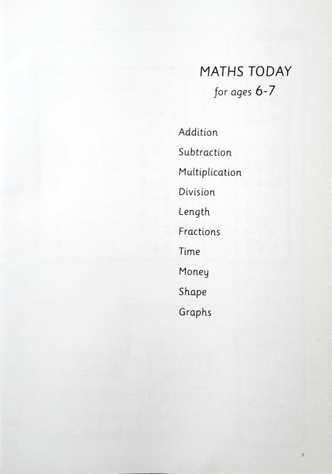 Maths Today For Ages 6-7 Workbook Excellent Practice For Numeracy ...