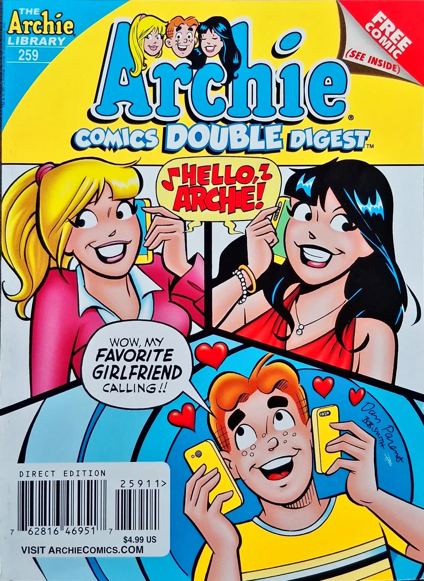 Archie Comics Double Digest : The Archie Library #259 - Books and You