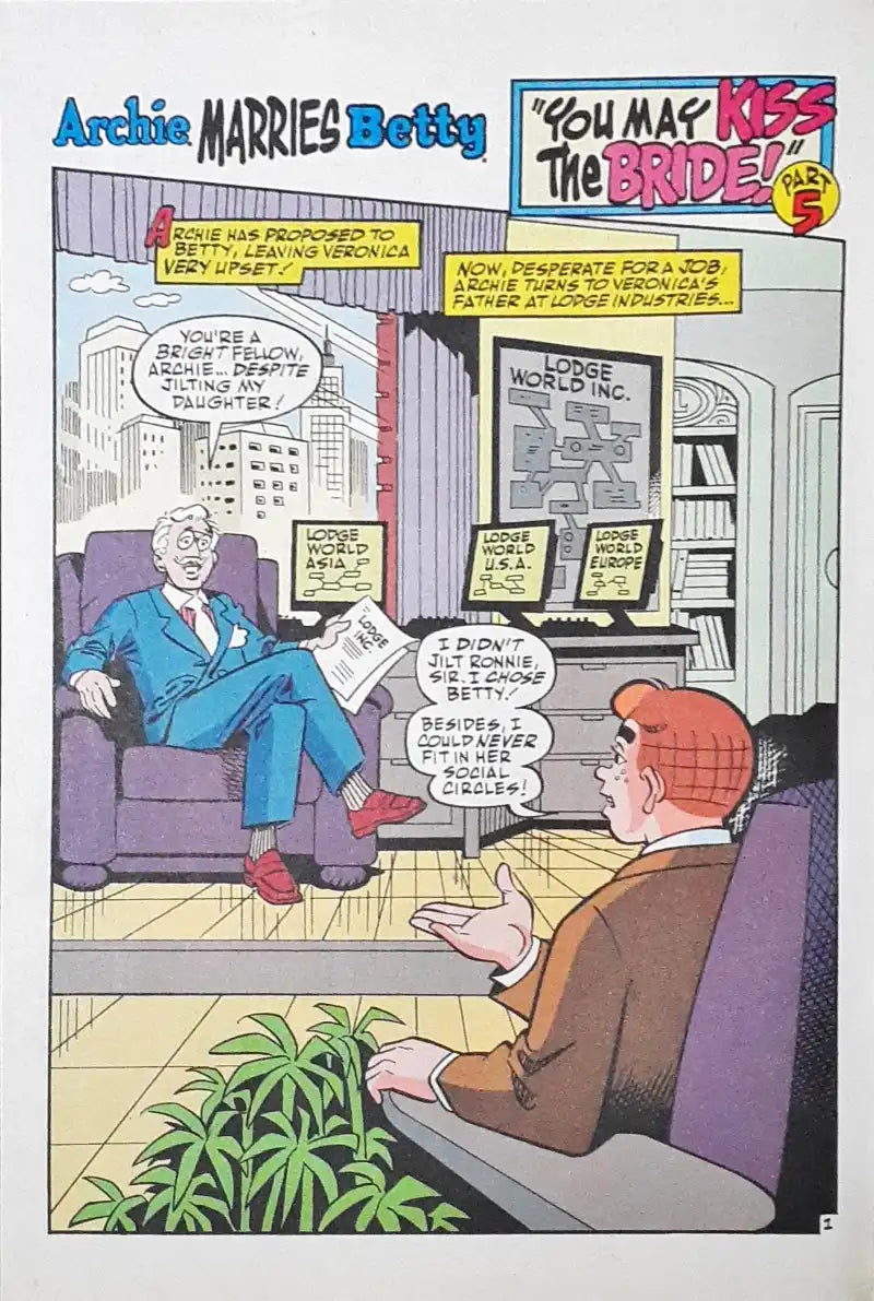 Archie Marries Betty :The Wedding? Part 5 of 6 : Archie Comics No. 604 ...
