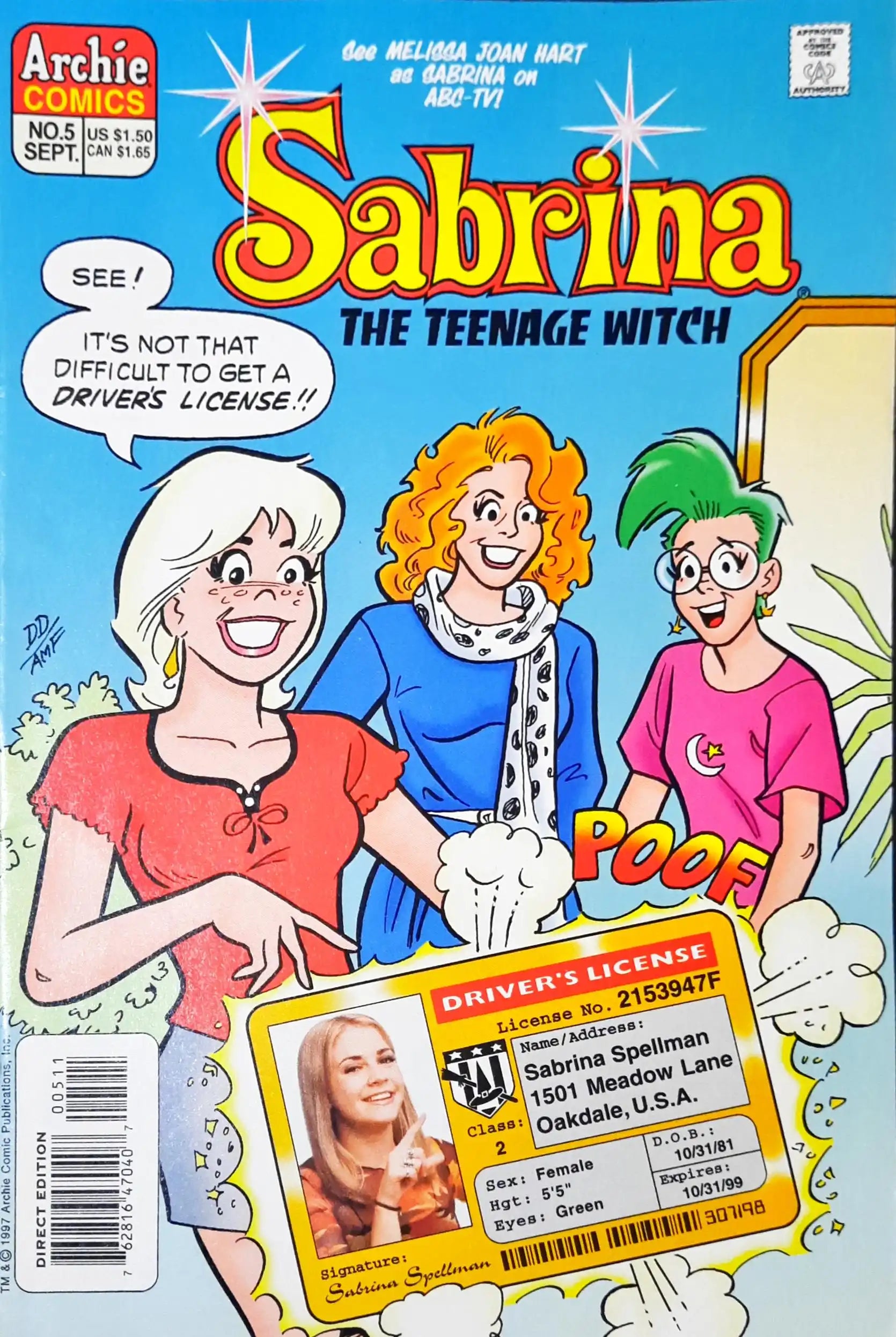 Sabrina The Teenage Witch : Archie Comics No. 5 Sept. – Books and You