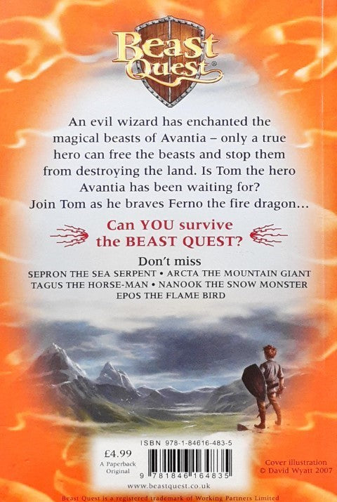 Beast Quest Series 1 Ferno The Fire Dragon Beast Quest 1 Collector Car ...