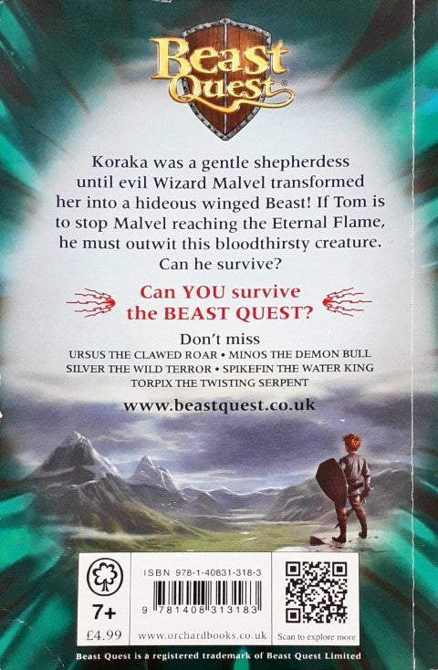 Beast Quest The Warlocks Staff Koraka The Winged Assassin Beast Quest ...