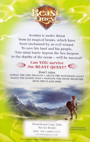 Beast Quest Sepron The Sea Serpent Beast Quest 2 – Books and You
