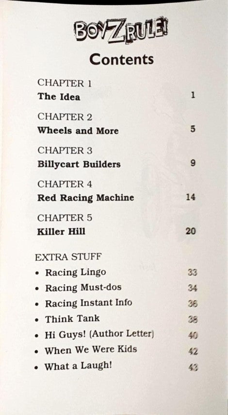 Race Car Dreamers : Boyz Rule! – Books and You