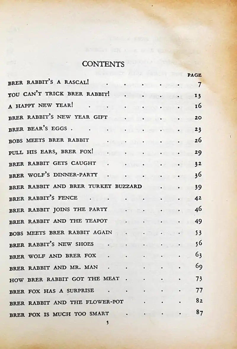 Brer Rabbit : Brer Rabbit's a Rascal (HC) (P) – Books and You