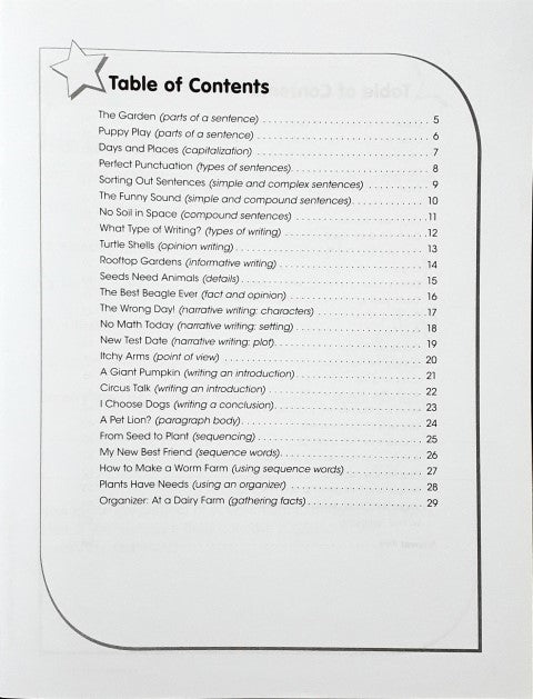 Building Essential Writing Skills Grade 2 – Books and You