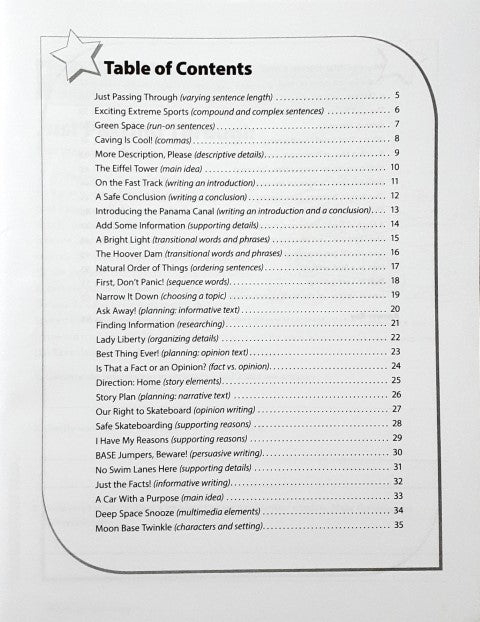 Building Essential Writing Skills Grade 5 – Books and You