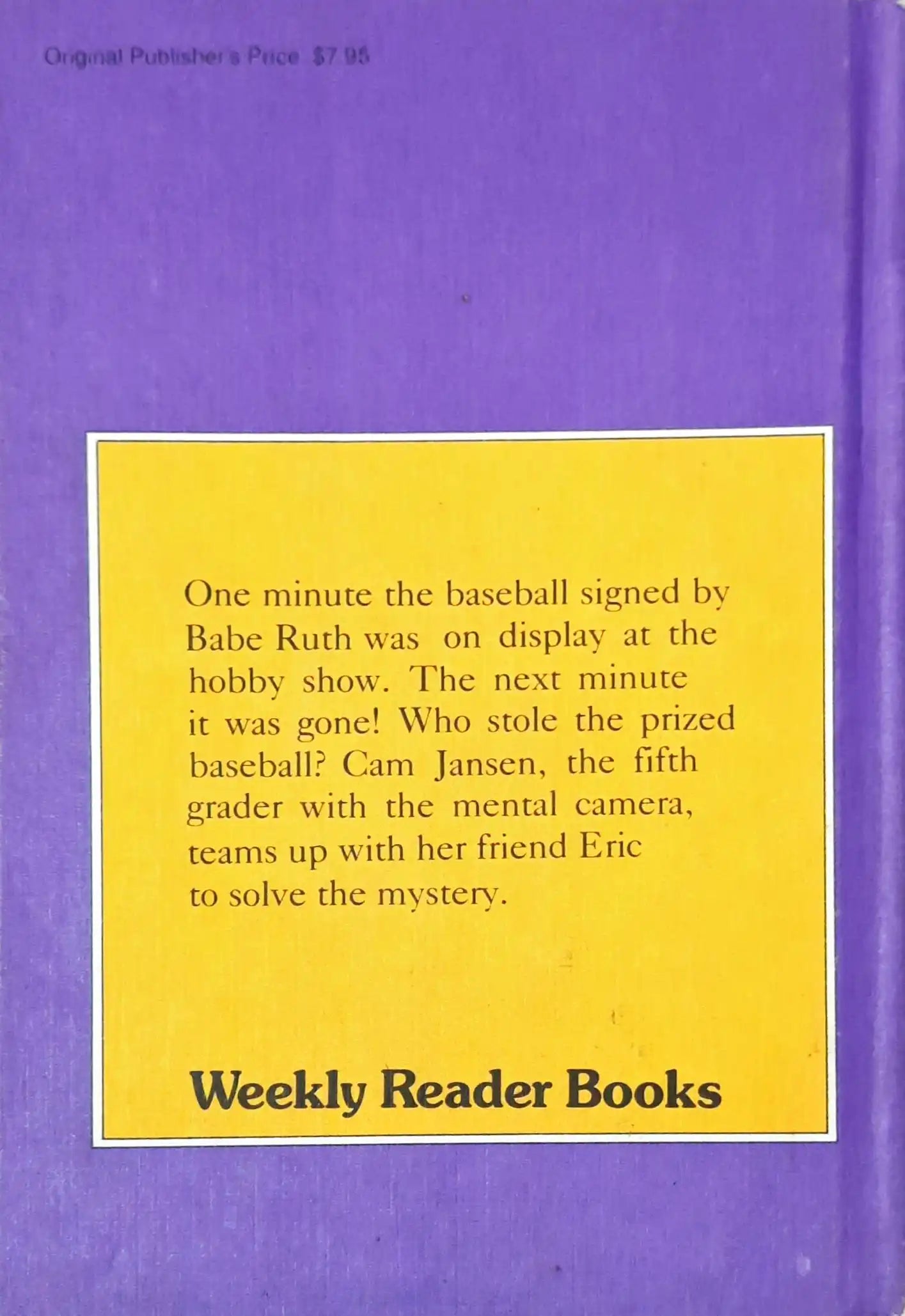 Cam Jansen And The Mystery Of Babe Ruth Baseball (HC) (P) – Books and You