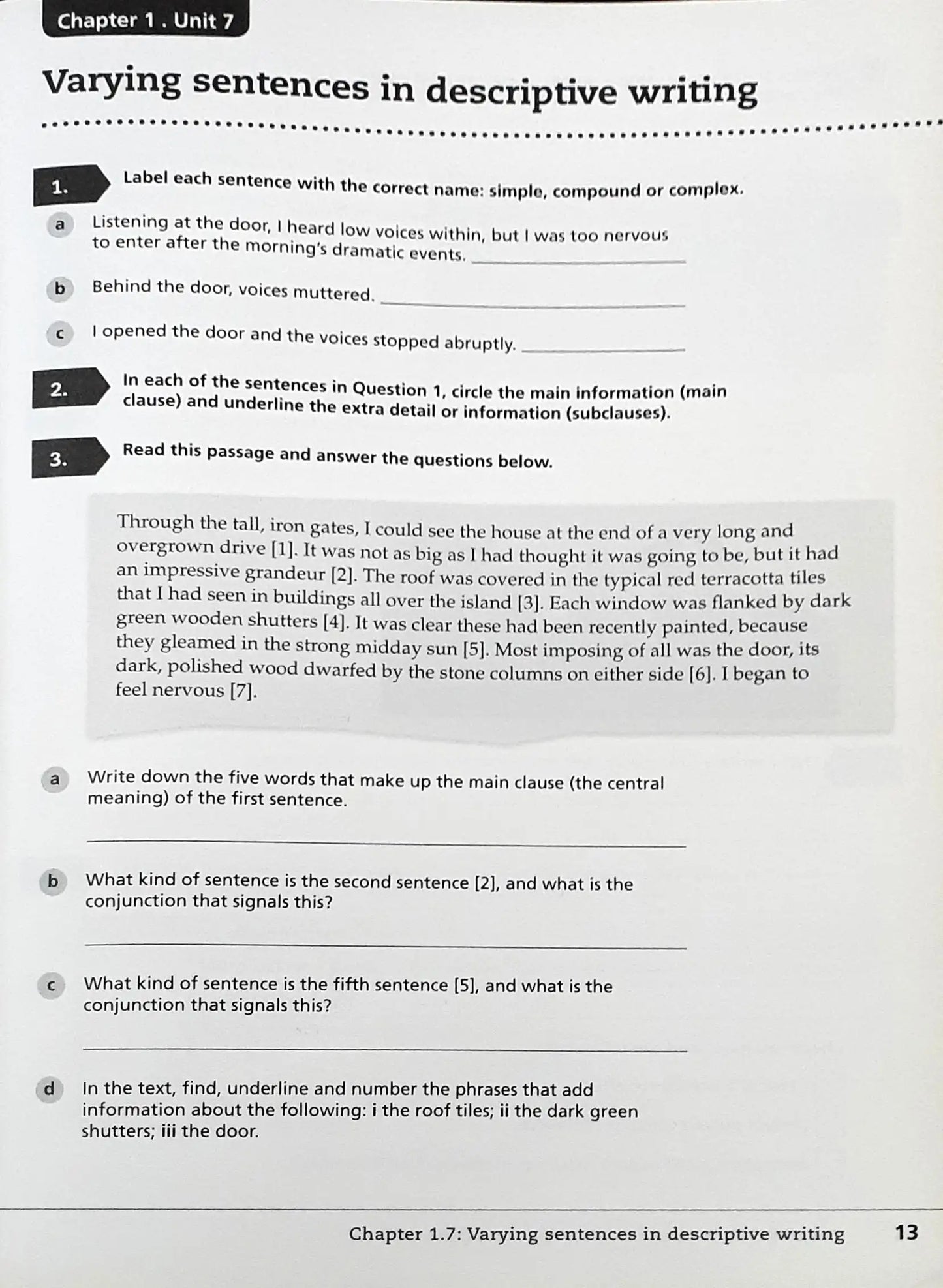 Collins Cambridge Lower Secondary English Stage 7 Workbook (P) – Books and You