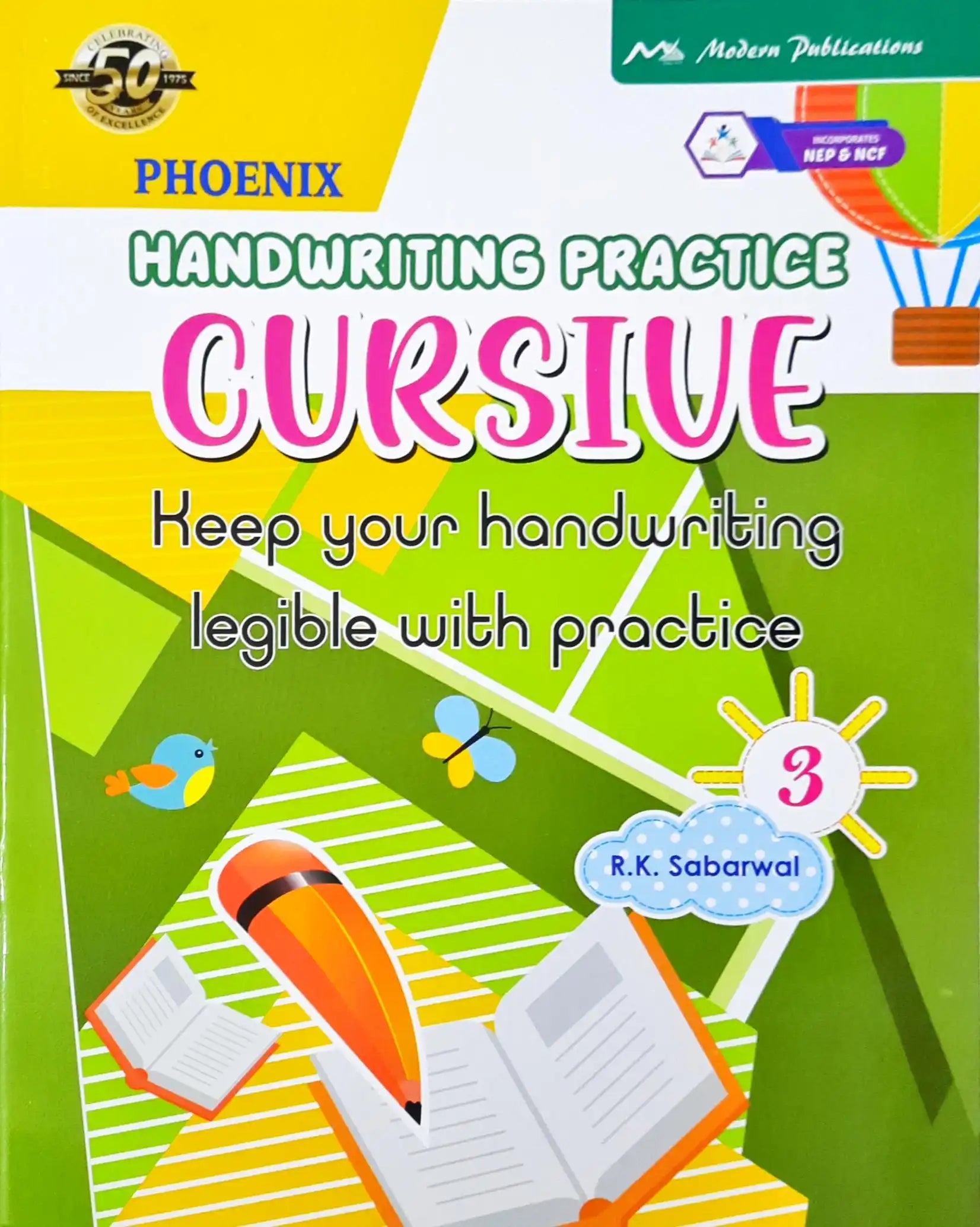 Handwriting Practice Cursive Writing 3 – Books and You