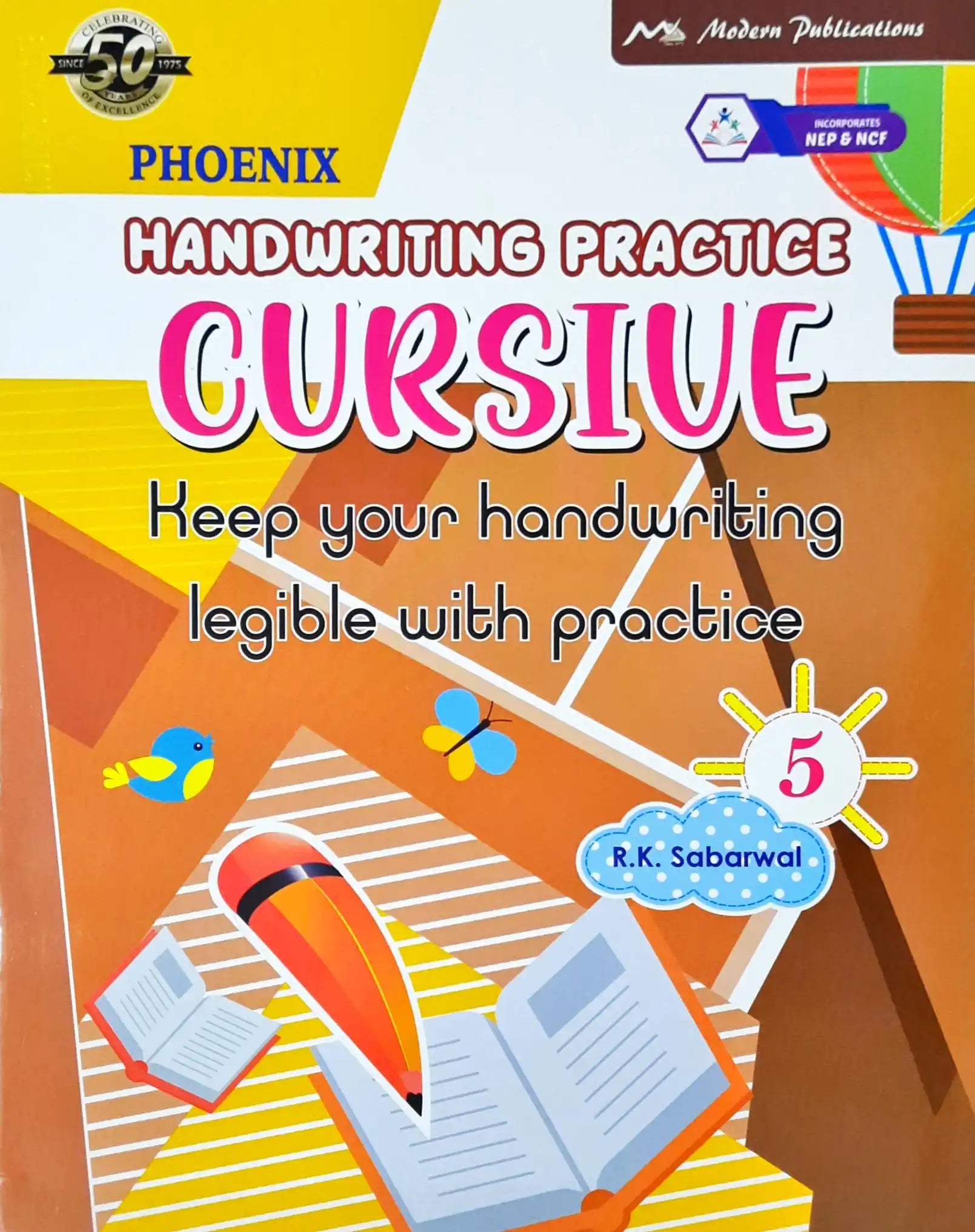 Handwriting Practice Cursive Writing 5 – Books and You