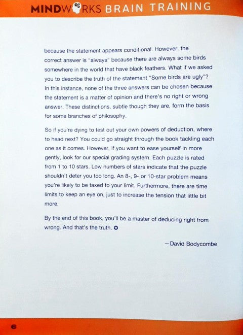 Mindworks Brain Training Deductive Puzzles – Books and You