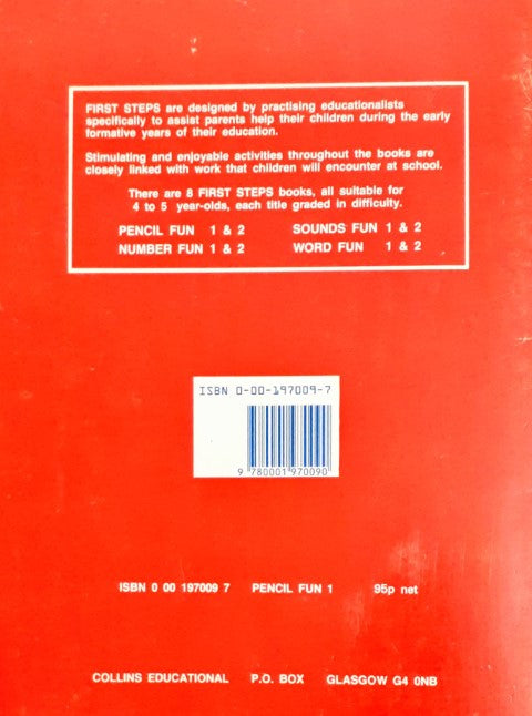 Pencil Fun 1 - First Steps – Books and You