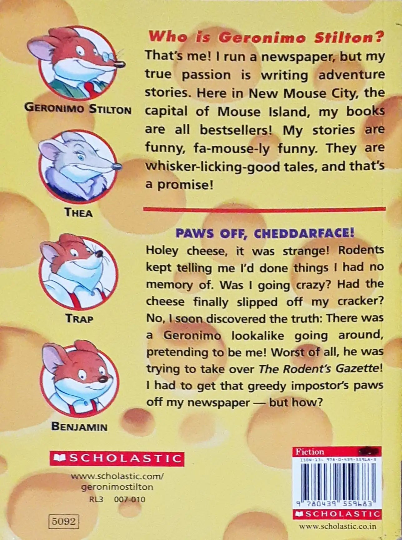 Geronimo Stilton #6 : Paws Off, Cheddarface! (P) – Books and You