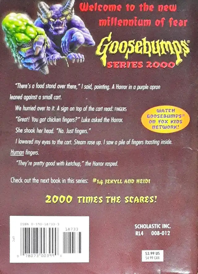 Goosebumps Series 2000 Return To Horrorland - Long Time No Scream (P ...