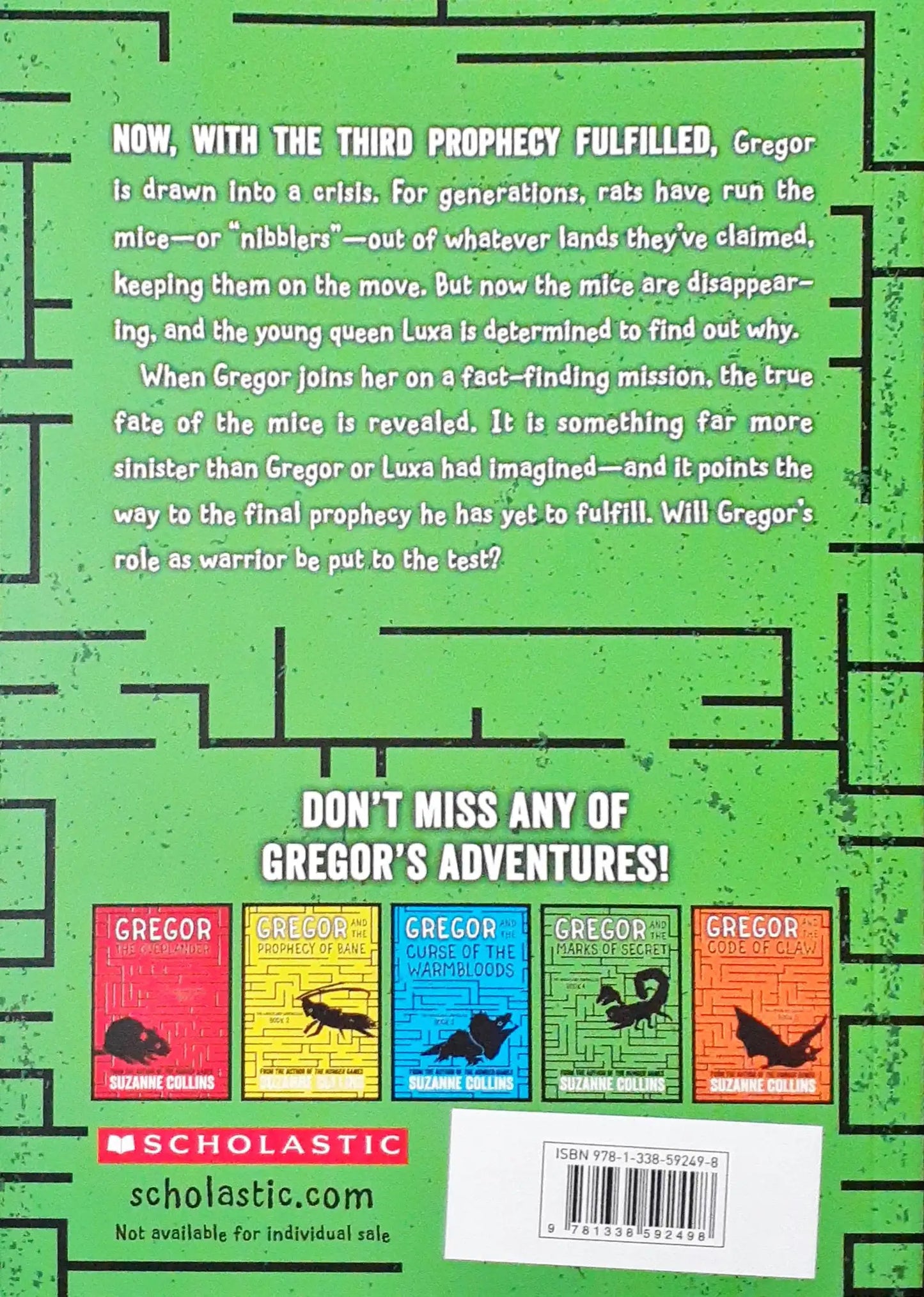 Underland Chronicles #4 : Gregor and the Marks of Secret – Books and You