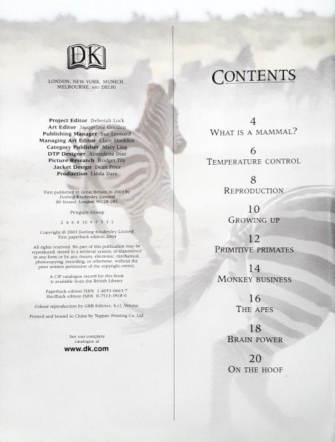 DK Guide Mammals – Books and You
