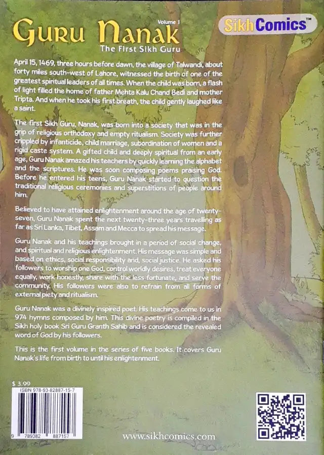 Sikh Comics Guru Nanak The First Sikh Guru Volume 1 (N) – Books and You