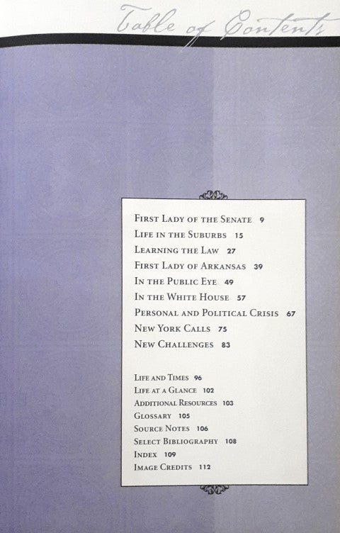 Hillary Rodham Clinton First Lady and Senator Signature Lives – Books ...