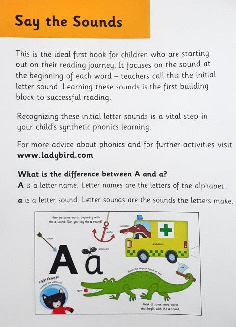 Ladybird I Am Ready for Phonics Say The Sounds – Books and You
