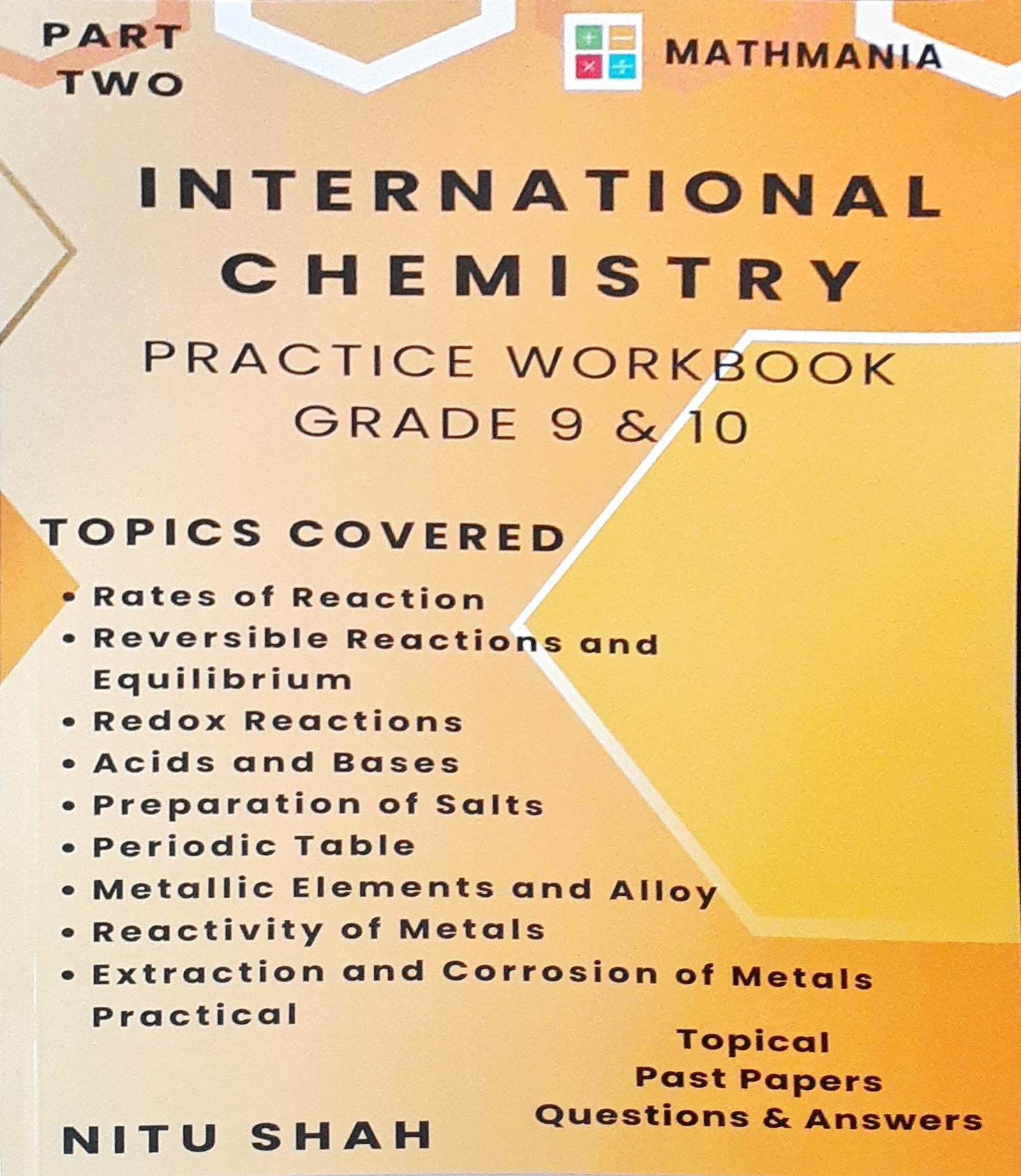 IGCSE Chemistry Part 2 (0620) Practice Workbook – Books and You