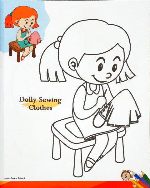 Jumbo Copy to Colour 6 – Books and You