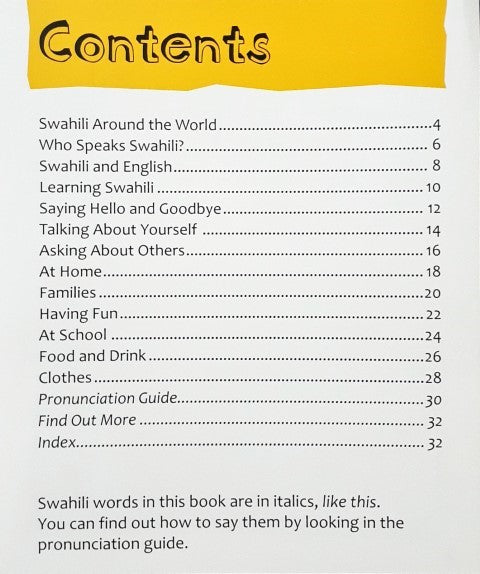 Languages of The World Swahili – Books and You