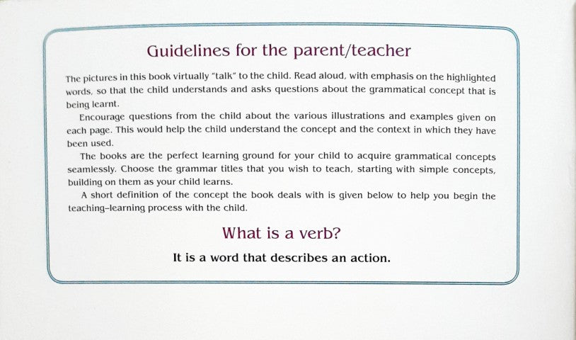 The World Of Grammar Let's Explore Verb – Books and You